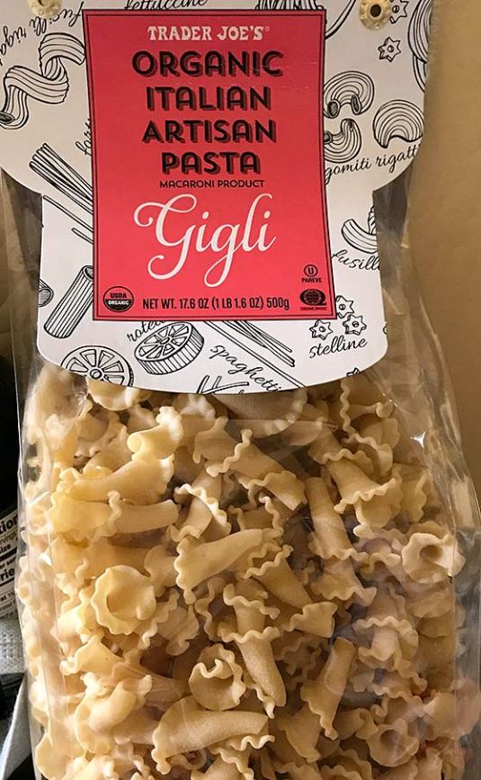TJ’s ORGANIC ITALIAN ARTISAN GIGLI PASTA (with recipe) | Trader Joe’s ...