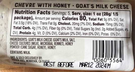 Trader Joe’s CHEVRE (Goat Log) cheese | Trader Joe’s Rants & Raves ...