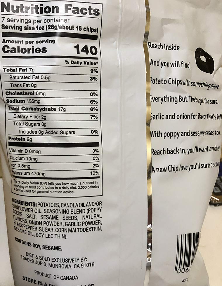 Trader Joe’s Everything But The Bagel SEASONED KETTLE COOKED POTATO ...