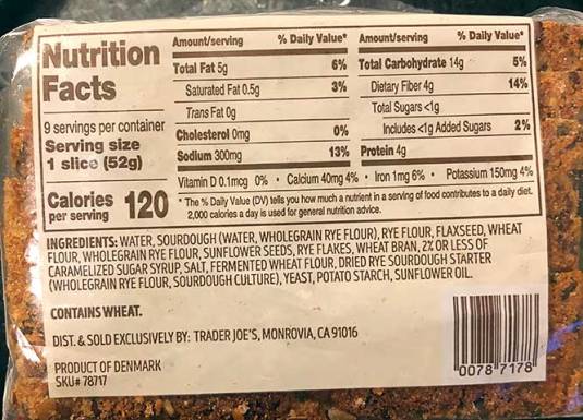 Trader Joe’s EUROPEAN GRAINS & SEEDS BREAD review | Trader Joe’s Rants ...