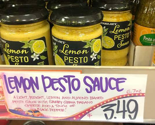 Trader Joe’s popular LEMON PESTO SAUCE is back! | Trader Joe’s Rants ...