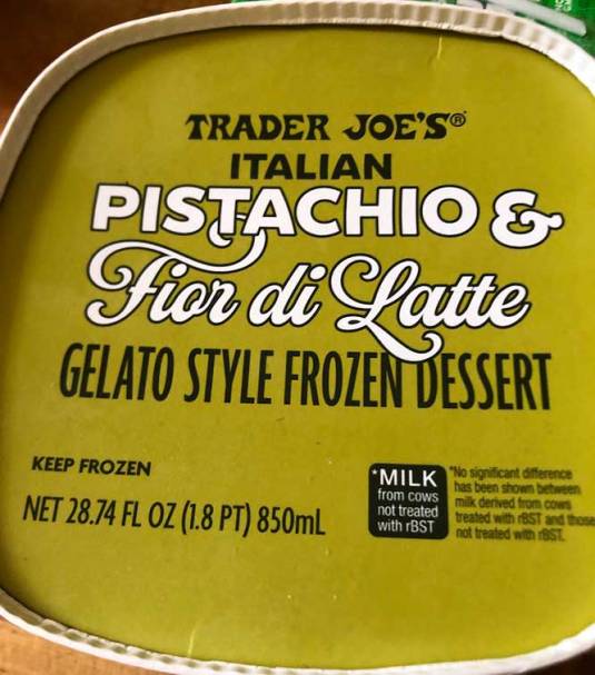 Trader Joe’s (controversial) Italian Pistachio & Fior di Latte Gelato ...