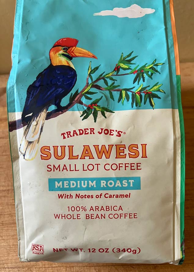 Trader Joe’s SULAWESI SMALL LOT COFFEE, Medium Roast Whole Bean ...