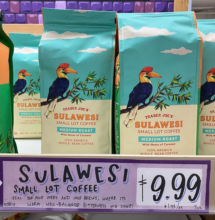 Trader Joe’s SULAWESI SMALL LOT COFFEE, Medium Roast Whole Bean ...